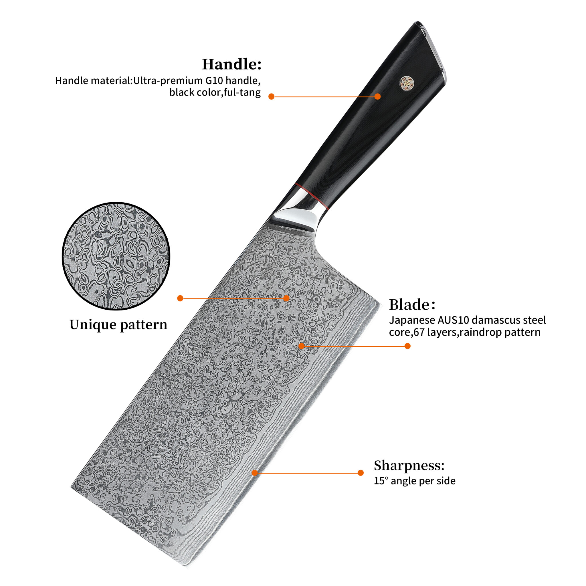 Damast Hackmesser » Meat Solution