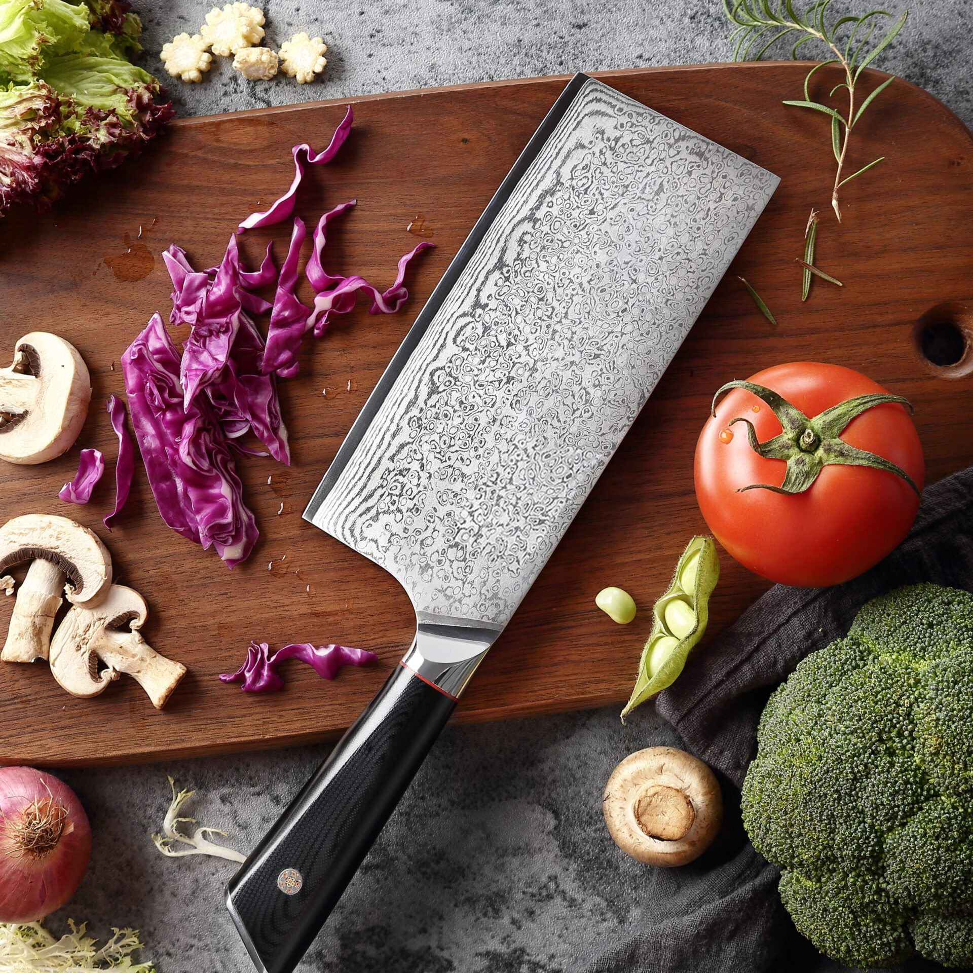 Damast Hackmesser » Meat Solution